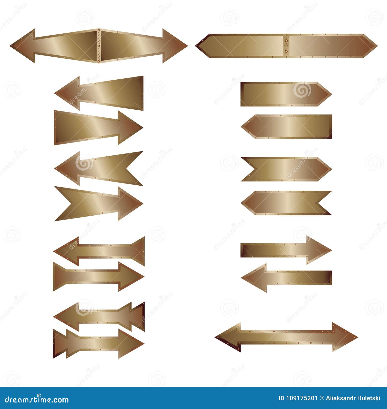 Bronze_arrow_set ilustración del vector. Ilustración de seguridad ...