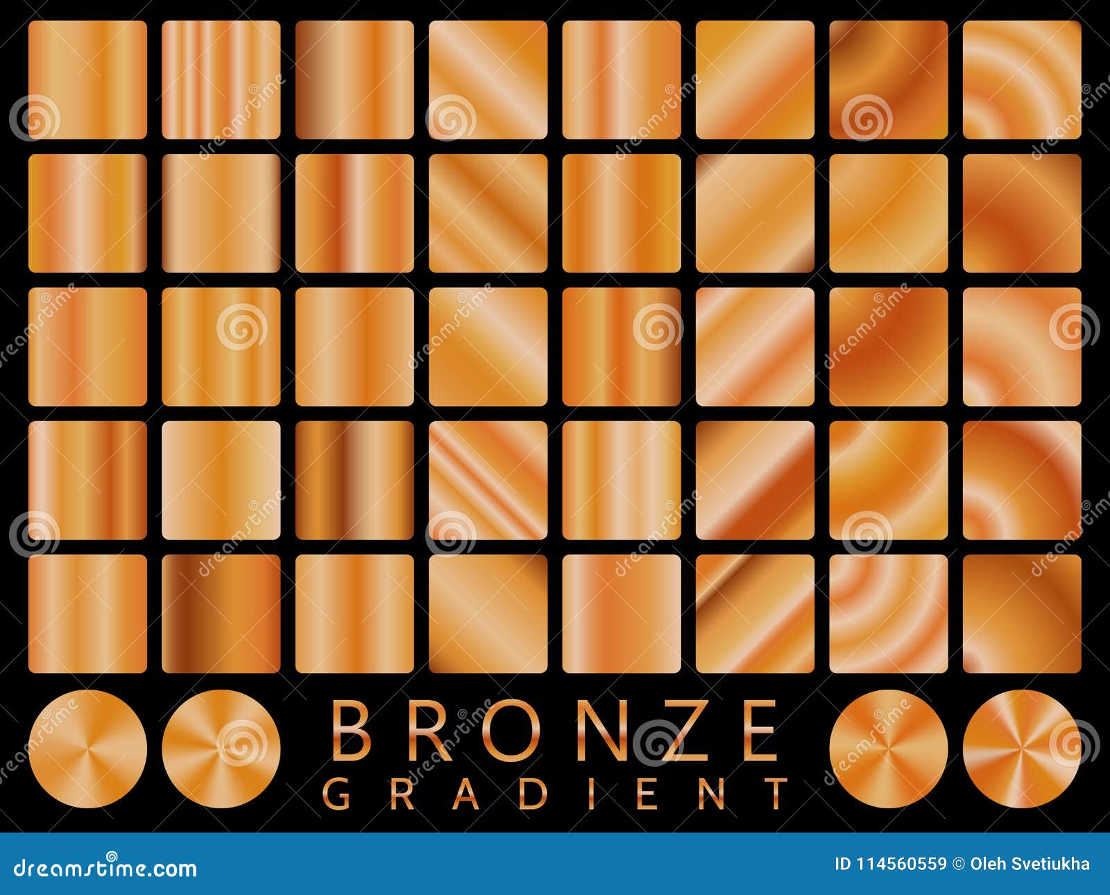 Bronze Background Texture Vector Icon Seamless Pattern. Light ...