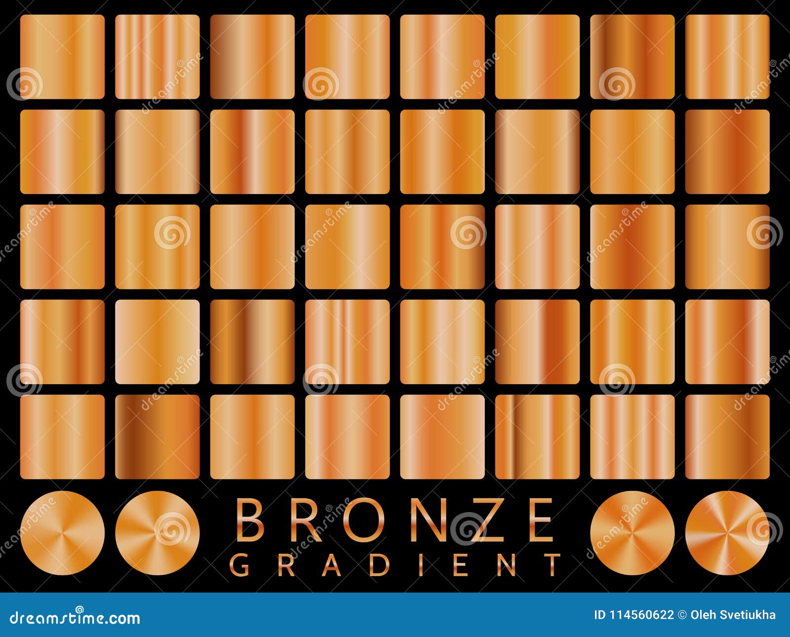 Bronze Background Texture Vector Icon Seamless Pattern. Light ...