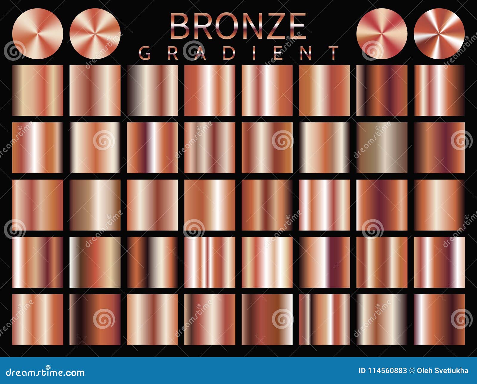 Bronze Background Texture Vector Icon Seamless Pattern. Light ...