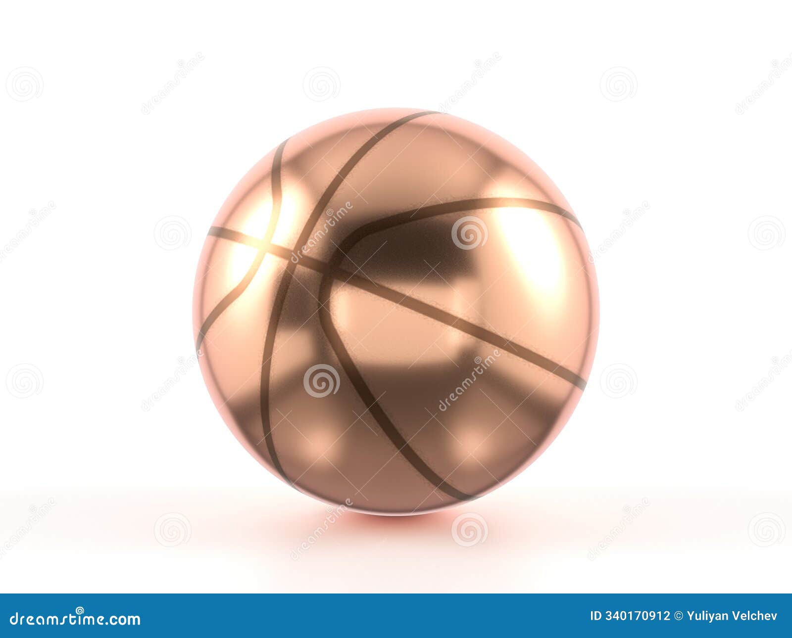 Bronze basketball ball stock illustration. Illustration of design ...