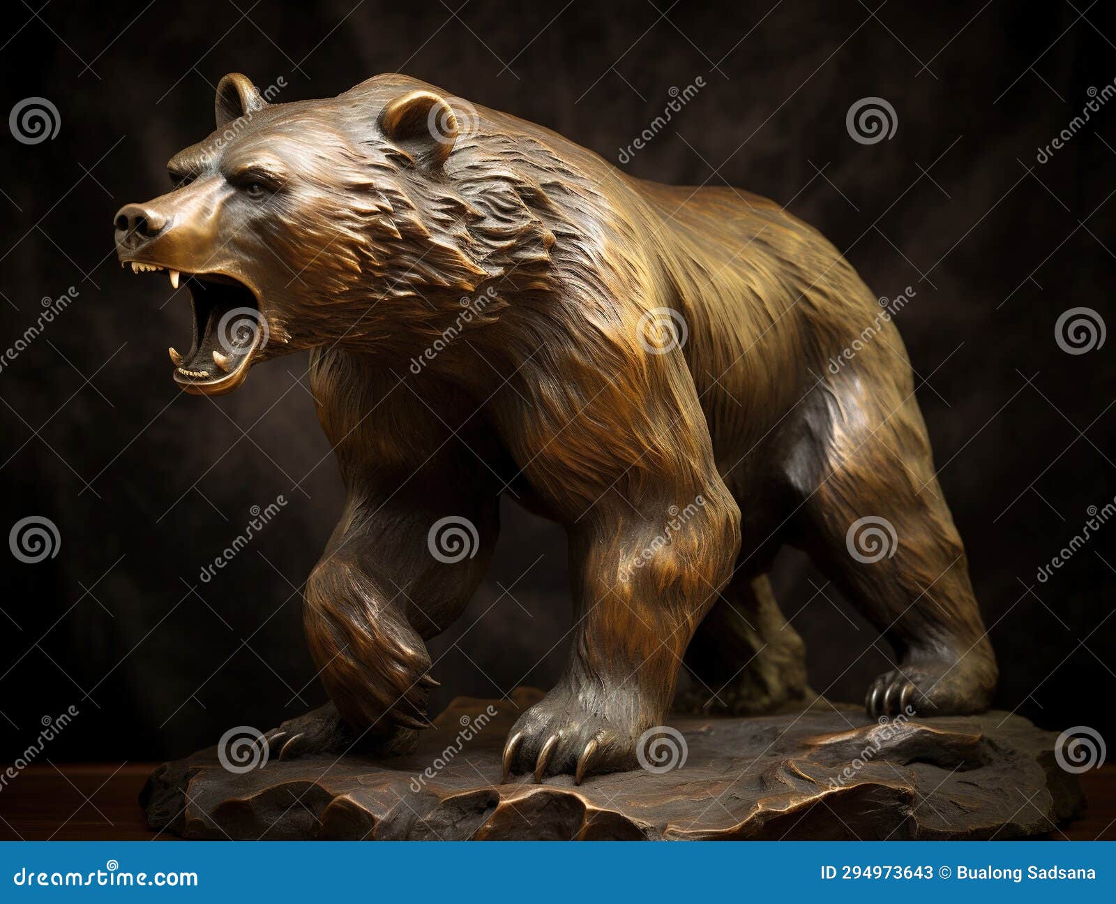 Bronze Bear Made with Generative AI Illustration Stock Illustration ...