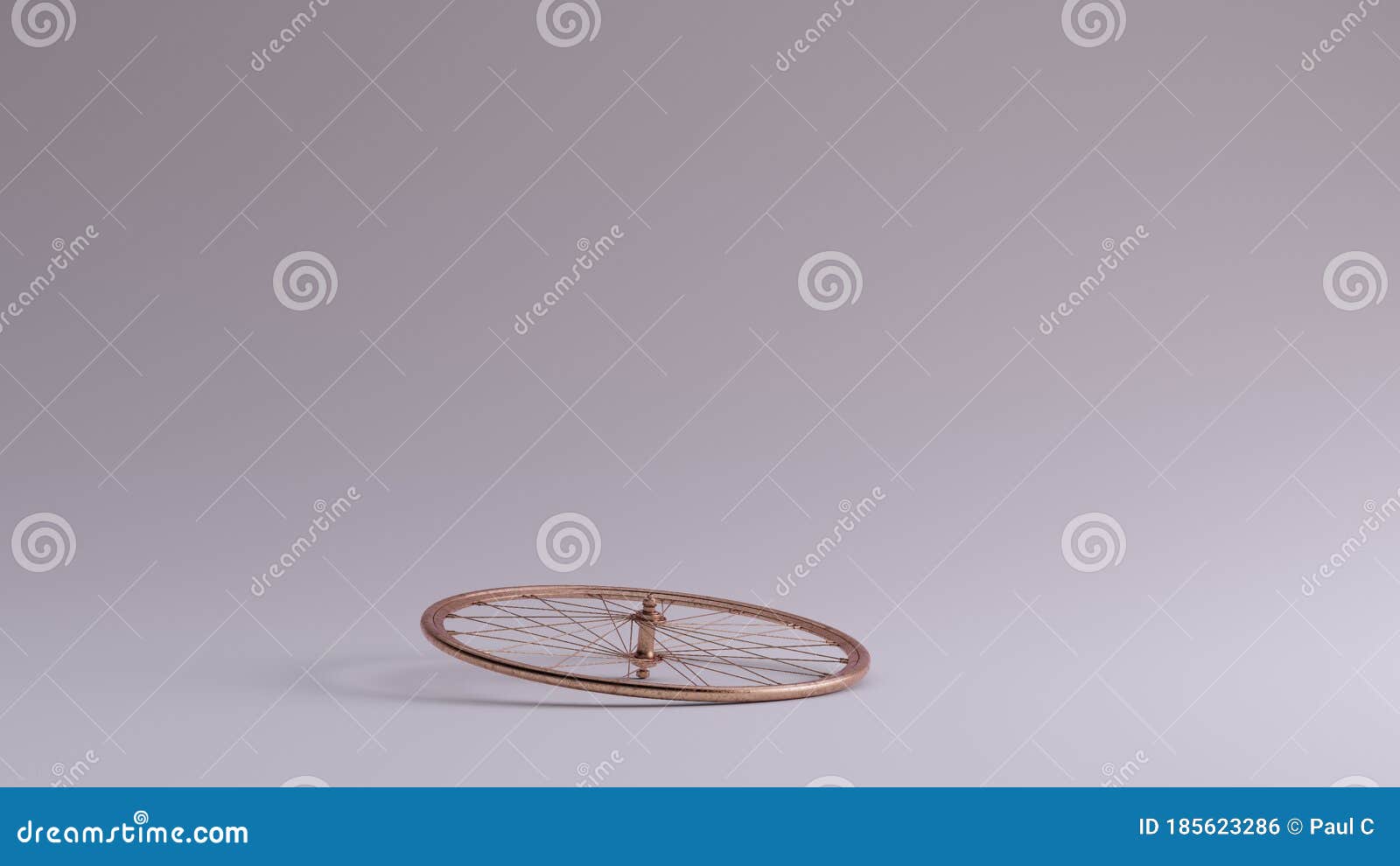 Bronze Bicycle Wheel stock illustration. Illustration of fashion ...