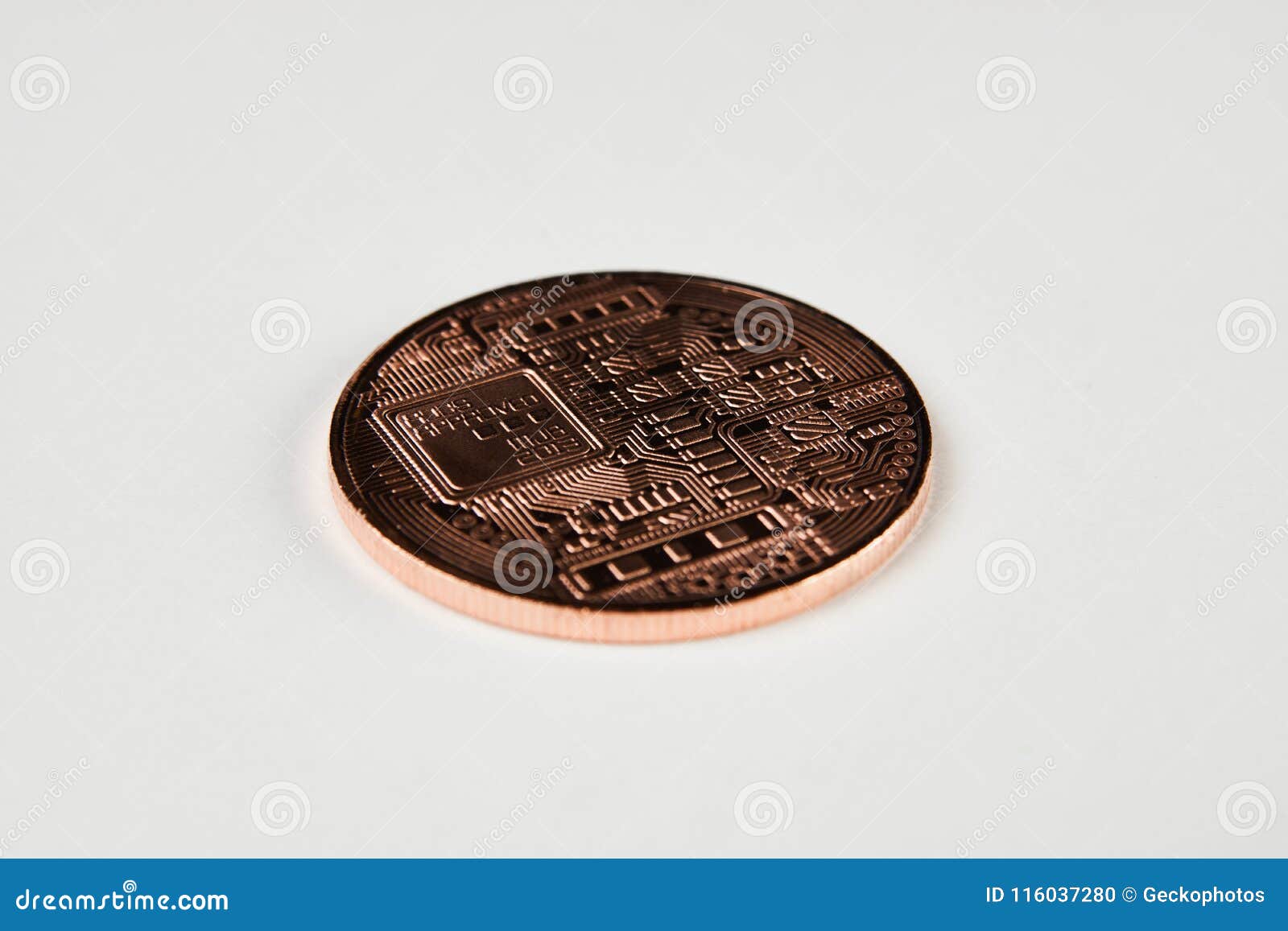 Bronze Bitcoin Circuit Texture on White Stock Photo - Image of commerce ...