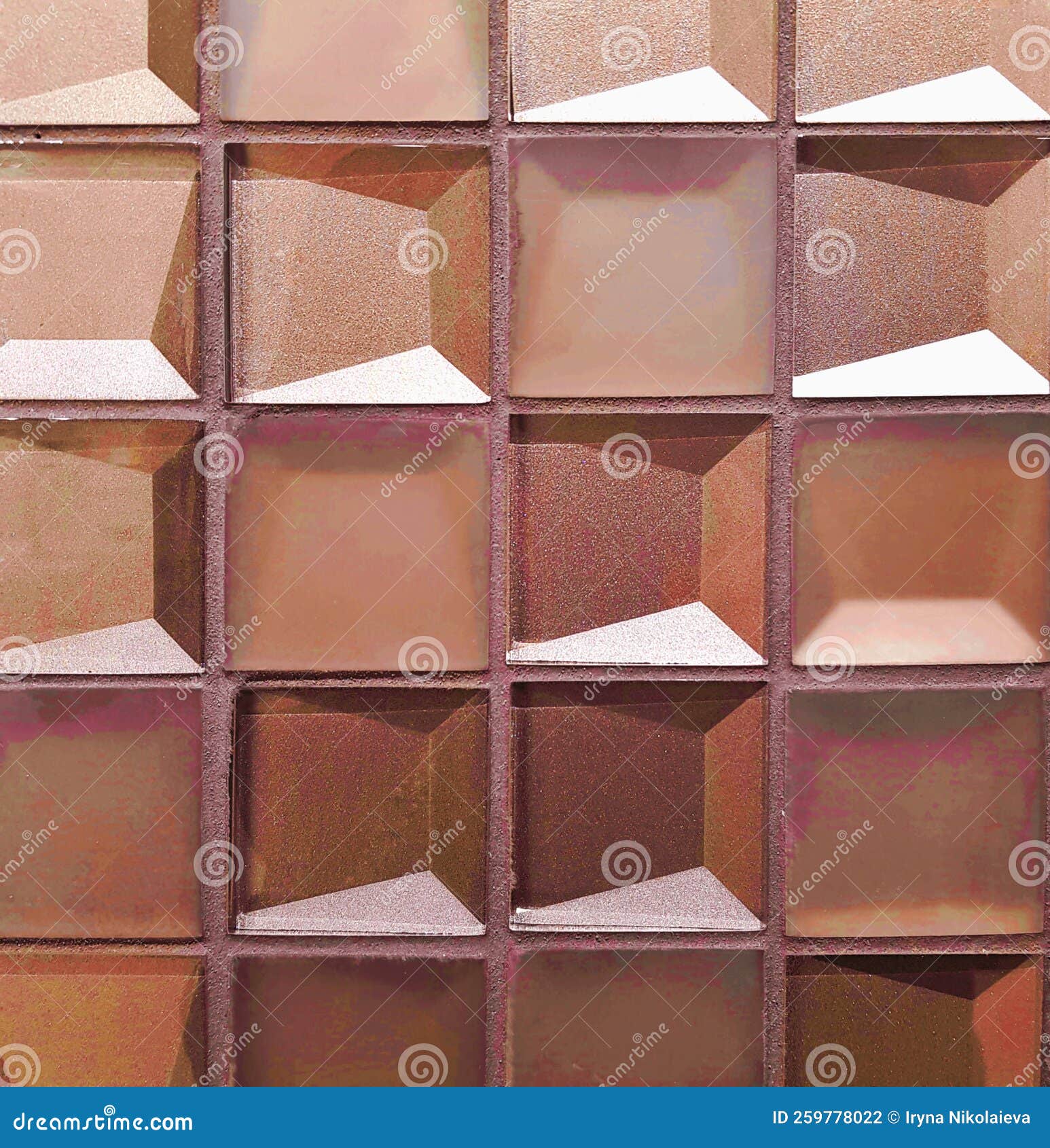 Bronze Ceramic Tile with Geometric Pattern for Wall and Floor ...