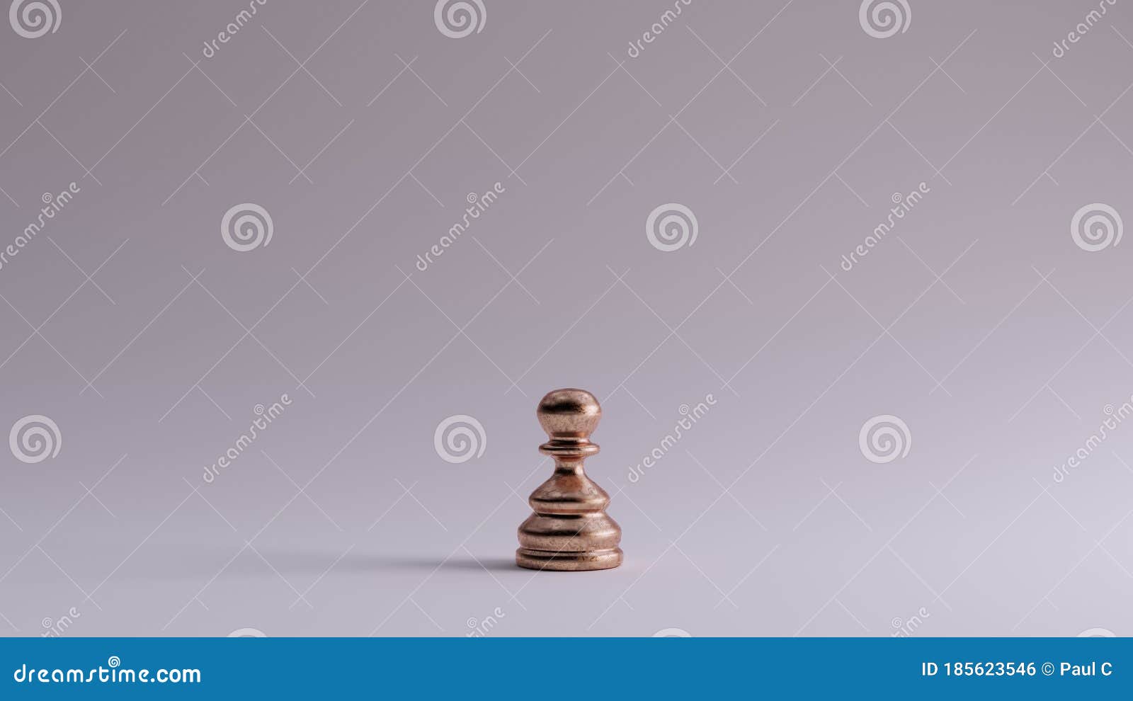Bronze Chess Pawn Piece stock illustration. Illustration of game - 185623546