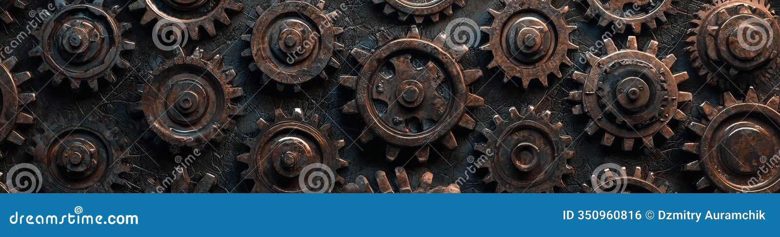 A Bronze and Copper Interlocking Mechanism that is Typical of Steampunk ...