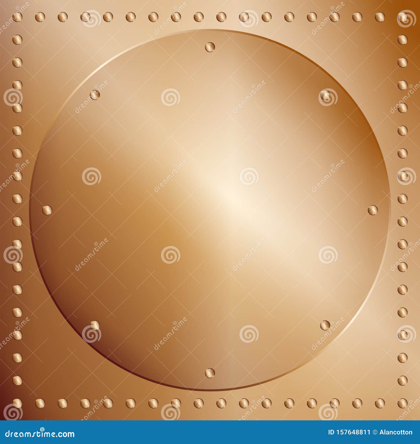Bronze Plates Backdrop stock vector. Illustration of copper - 157648811