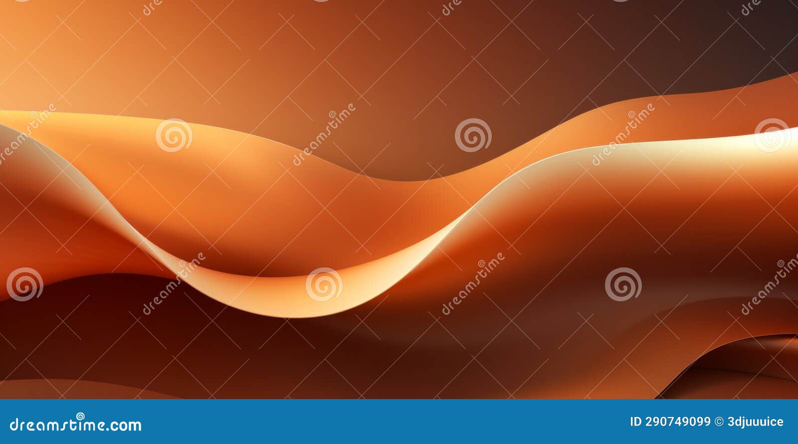 Bronze Creative Abstract Wavy Texture. Stock Illustration ...