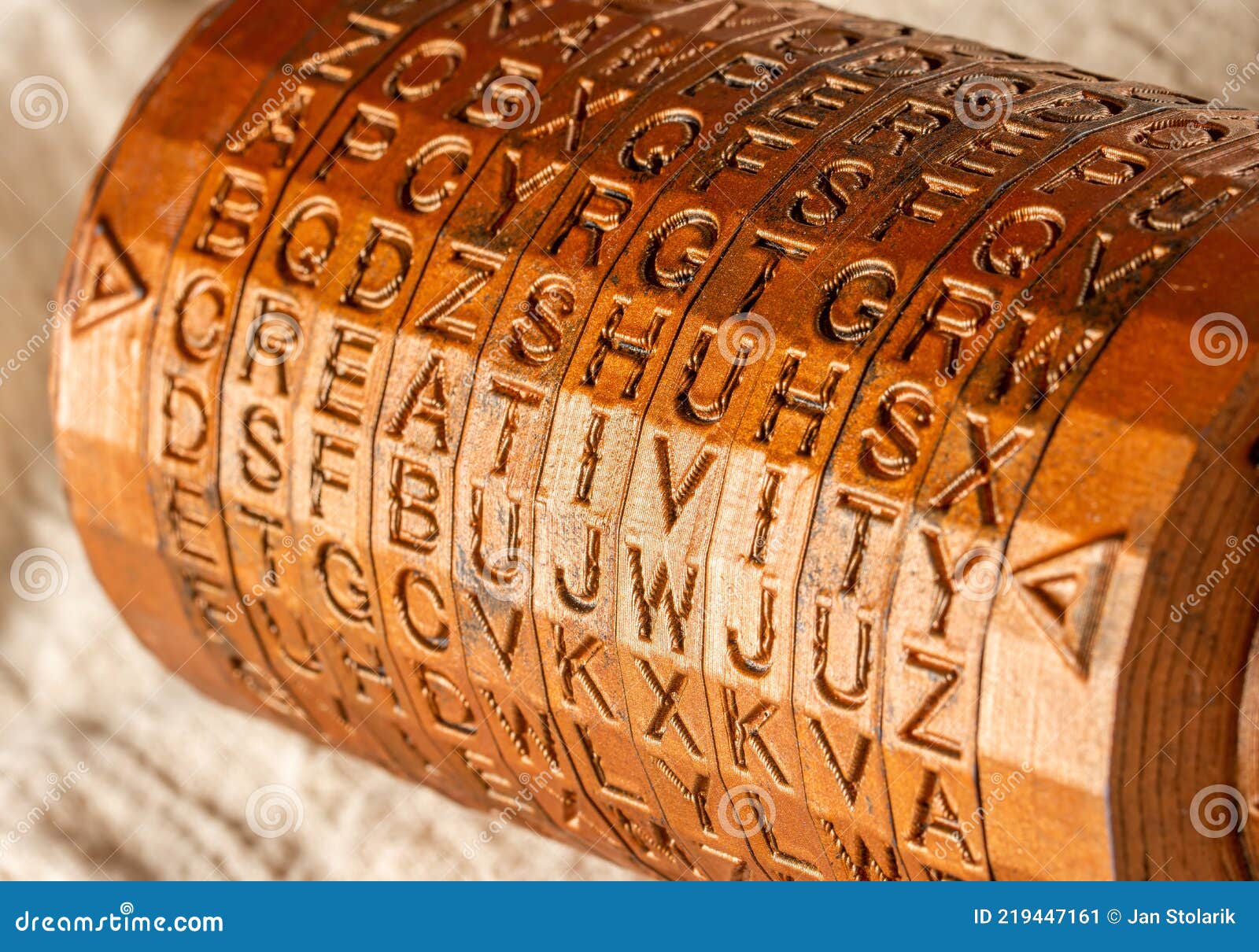 Bronze Cryptex Invented by Leonardo Da Vinci from the Book Da Vinci ...