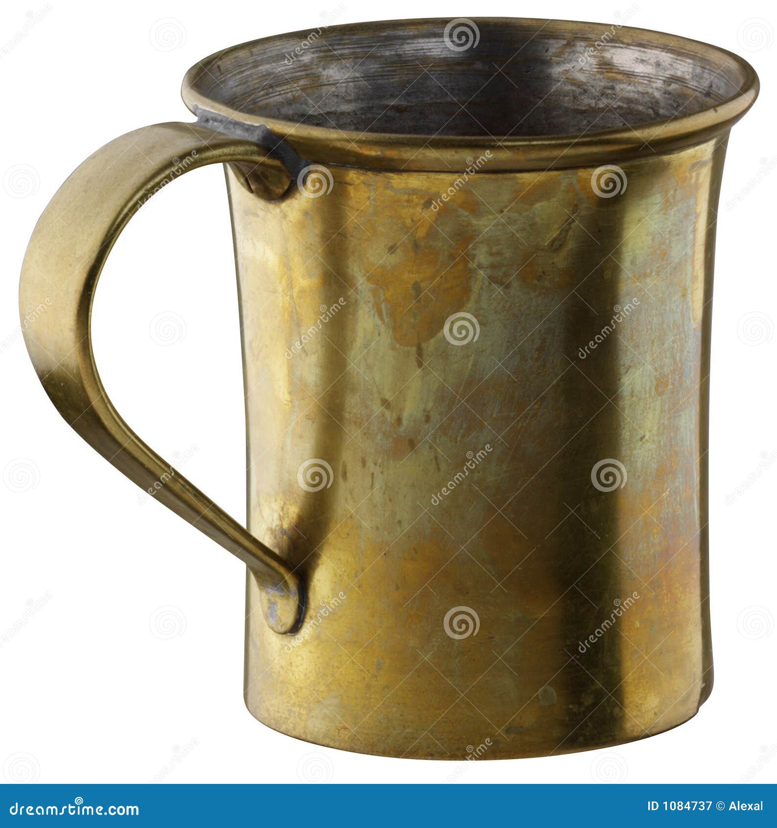Bronze cup stock image. Image of handle, fashioned, isolated - 1084737