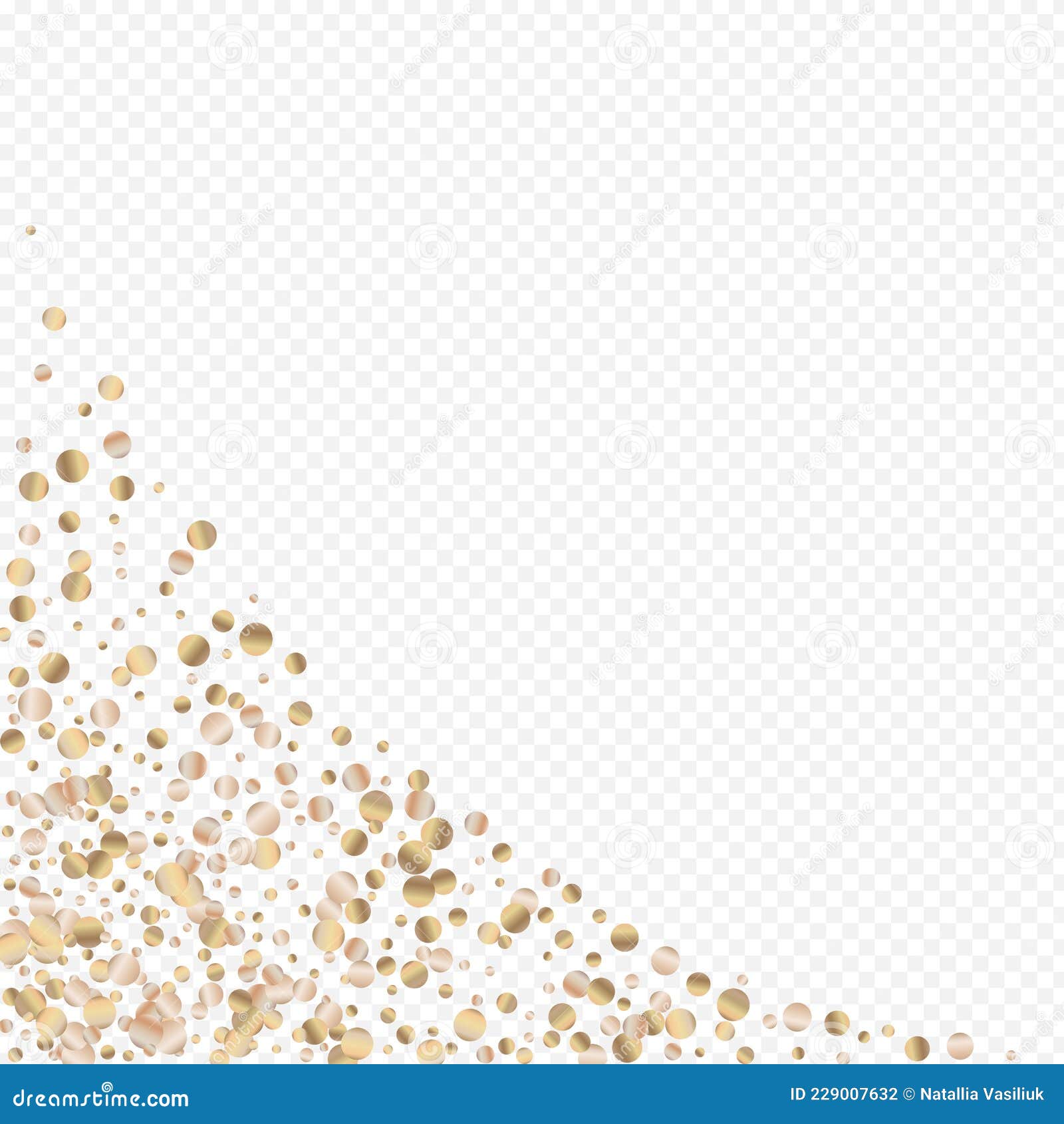 Bronze Dot Festive Transparent Background. Vector Stock Vector ...
