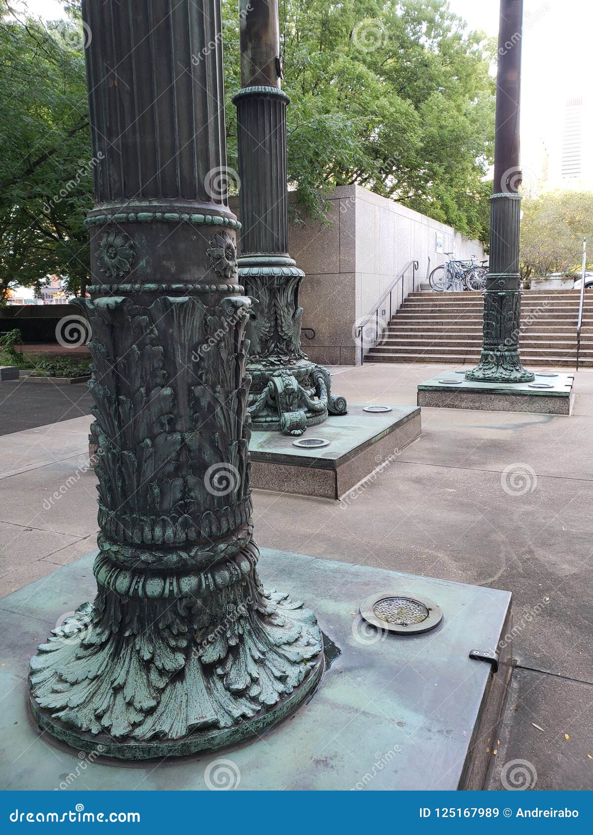 Flag post bases stock image. Image of historic, solid - 125167989