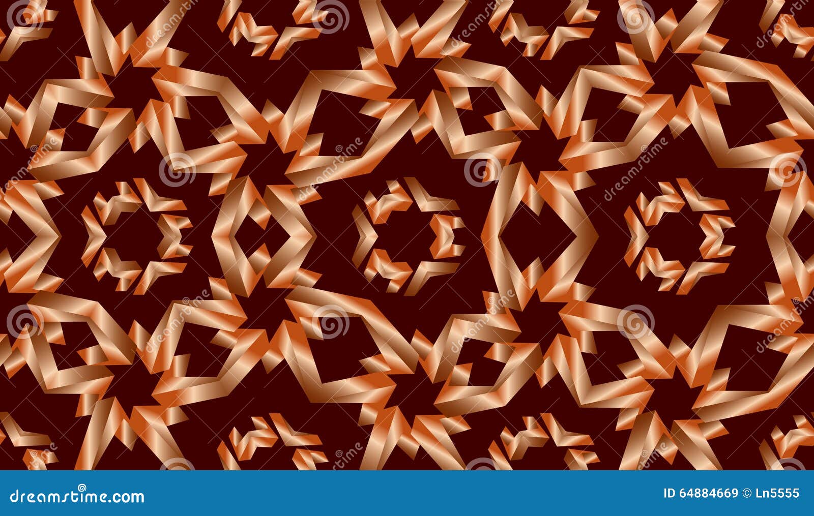 Bronze Geometrical Seamless Pattern Stock Vector - Illustration of ...