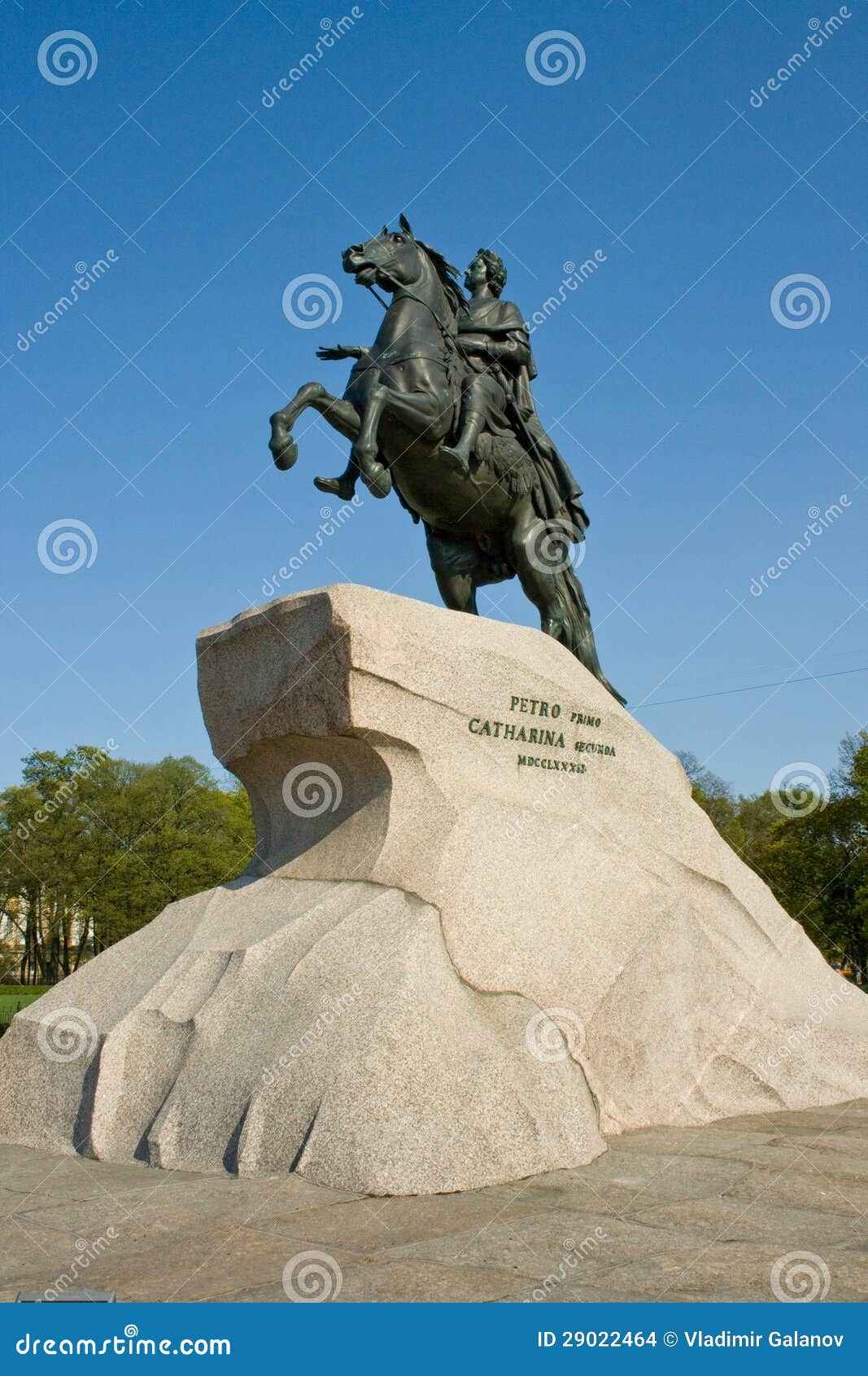 The Bronze Horseman stock photo. Image of promenade, famous - 29022464
