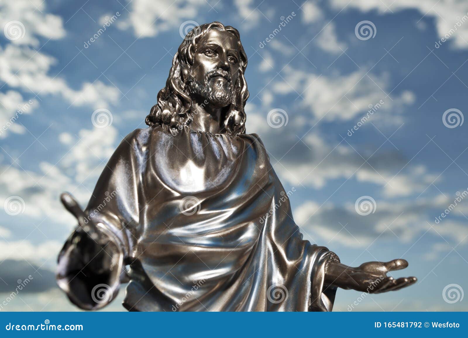 Bronze Jesus stock photo. Image of spirituality, bronze - 165481792