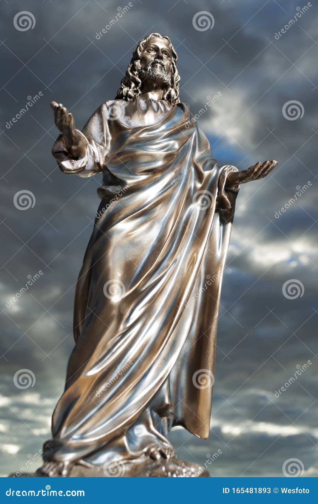 Bronze Jesus stock image. Image of religion, holy, christ - 165481893