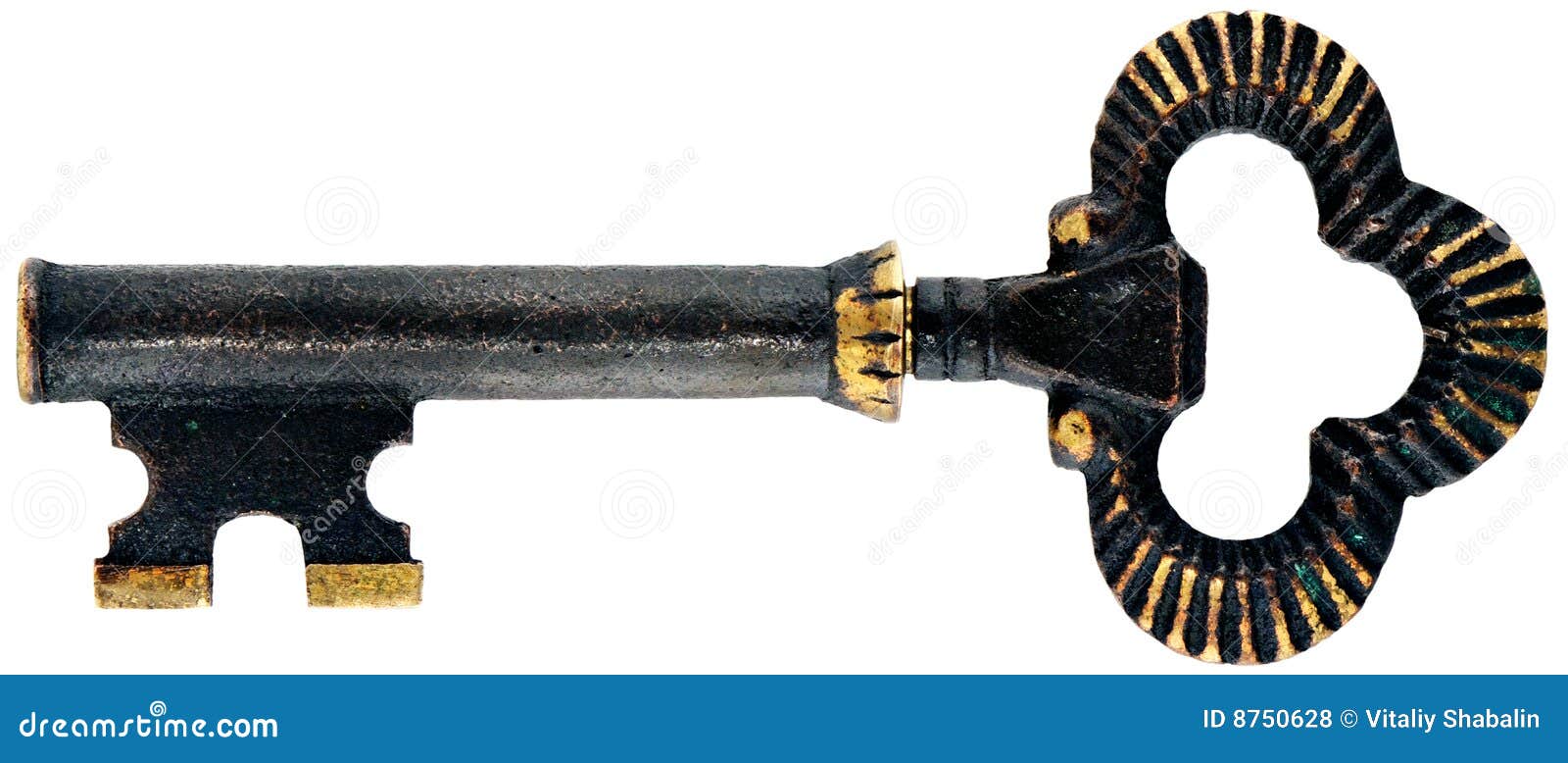 Bronze key stock photo. Image of fashioned, bronze, unlock - 8750628
