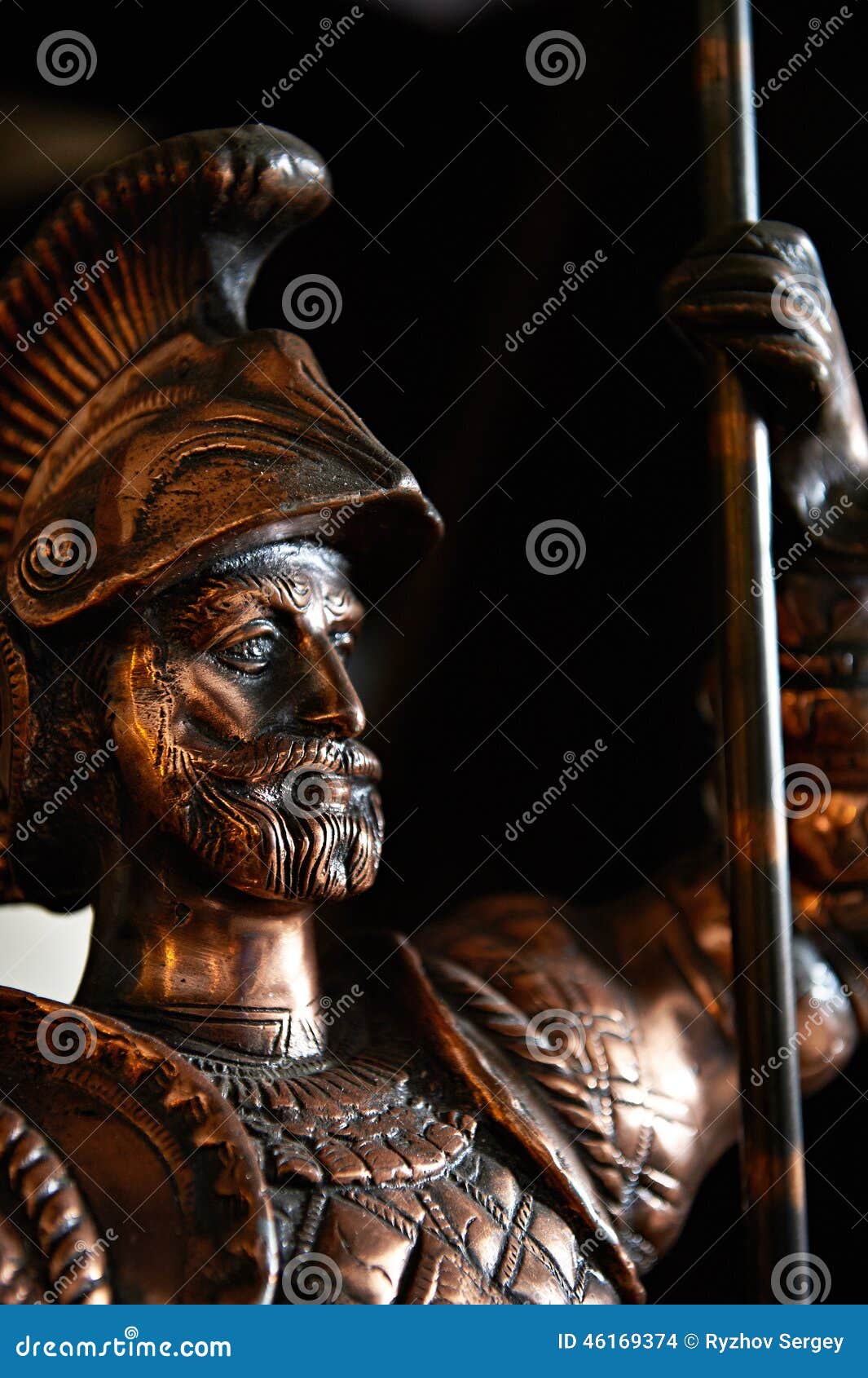 Bronze knight stock photo. Image of cervantes, historical - 46169374