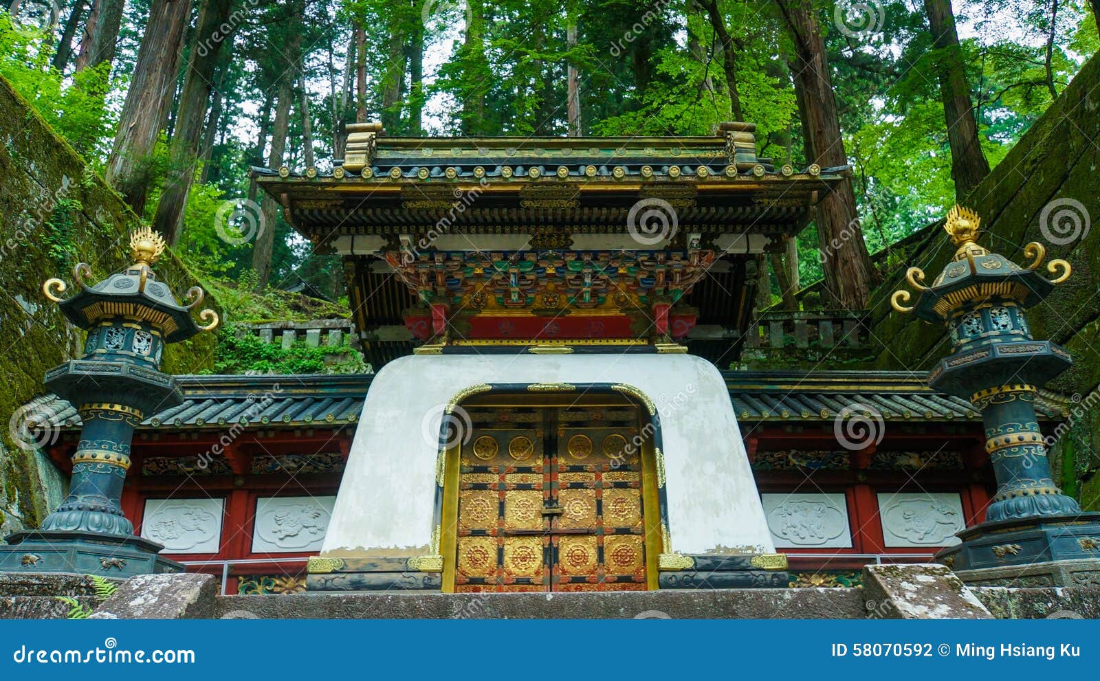 Tokugawa Iemitsu mausoleum stock photo. Image of beautiful - 58070592