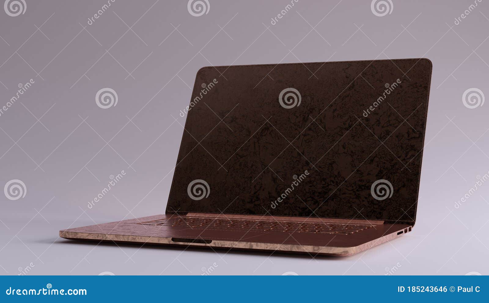 Bronze Laptop Raised stock illustration. Illustration of creative ...