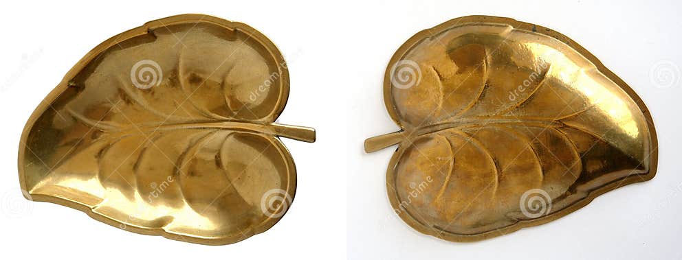 Bronze leaf stock photo. Image of gold, decoration, metallic - 44430986