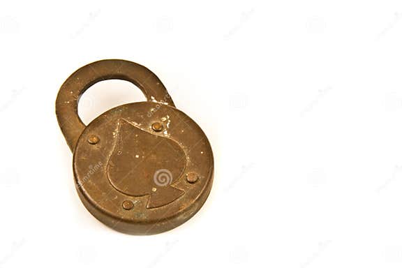 Bronze Lock stock photo. Image of isolated, used, objects - 12926294