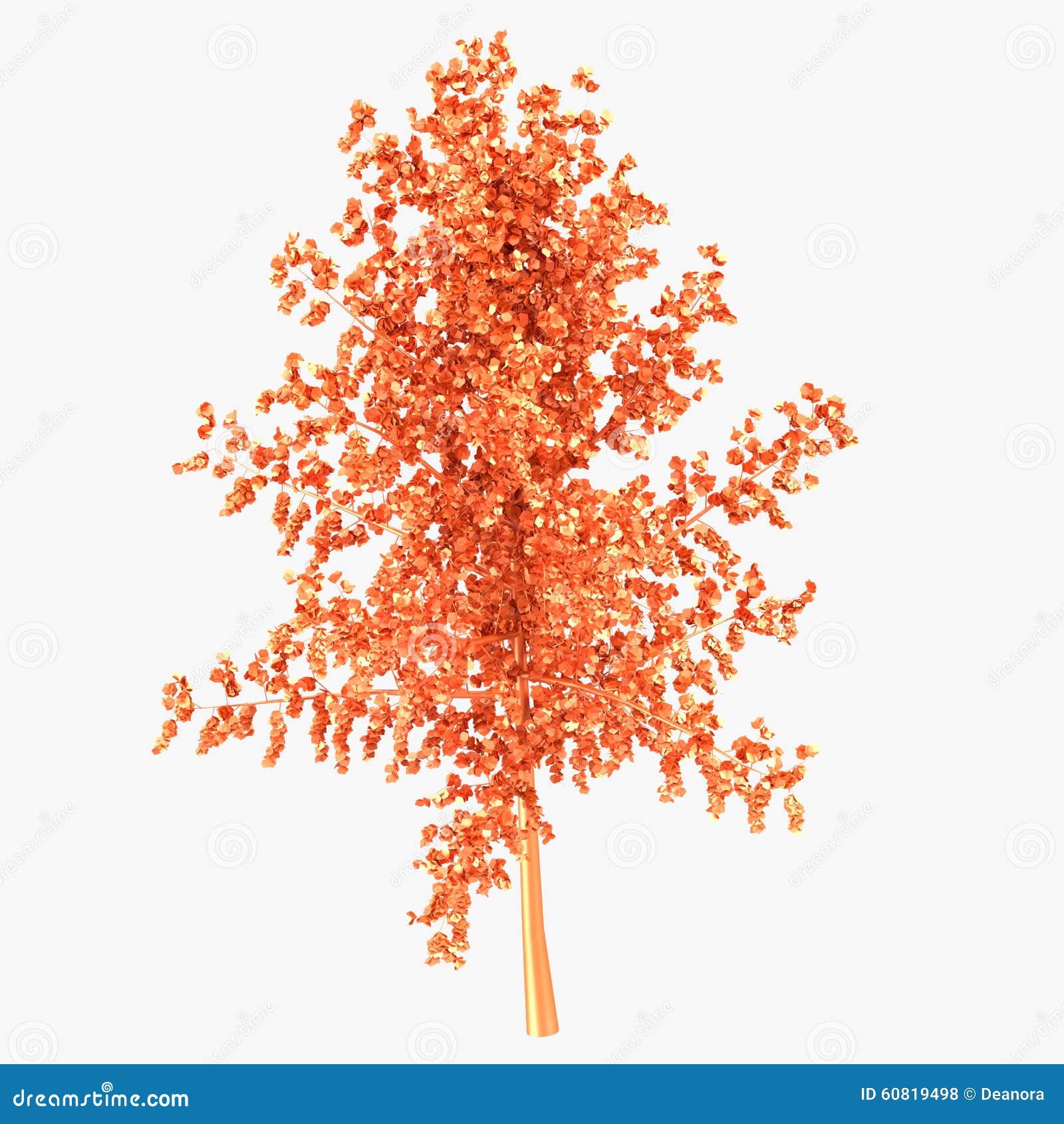 Bronze Looking Tree With Leaves Royalty-Free Stock Photography ...