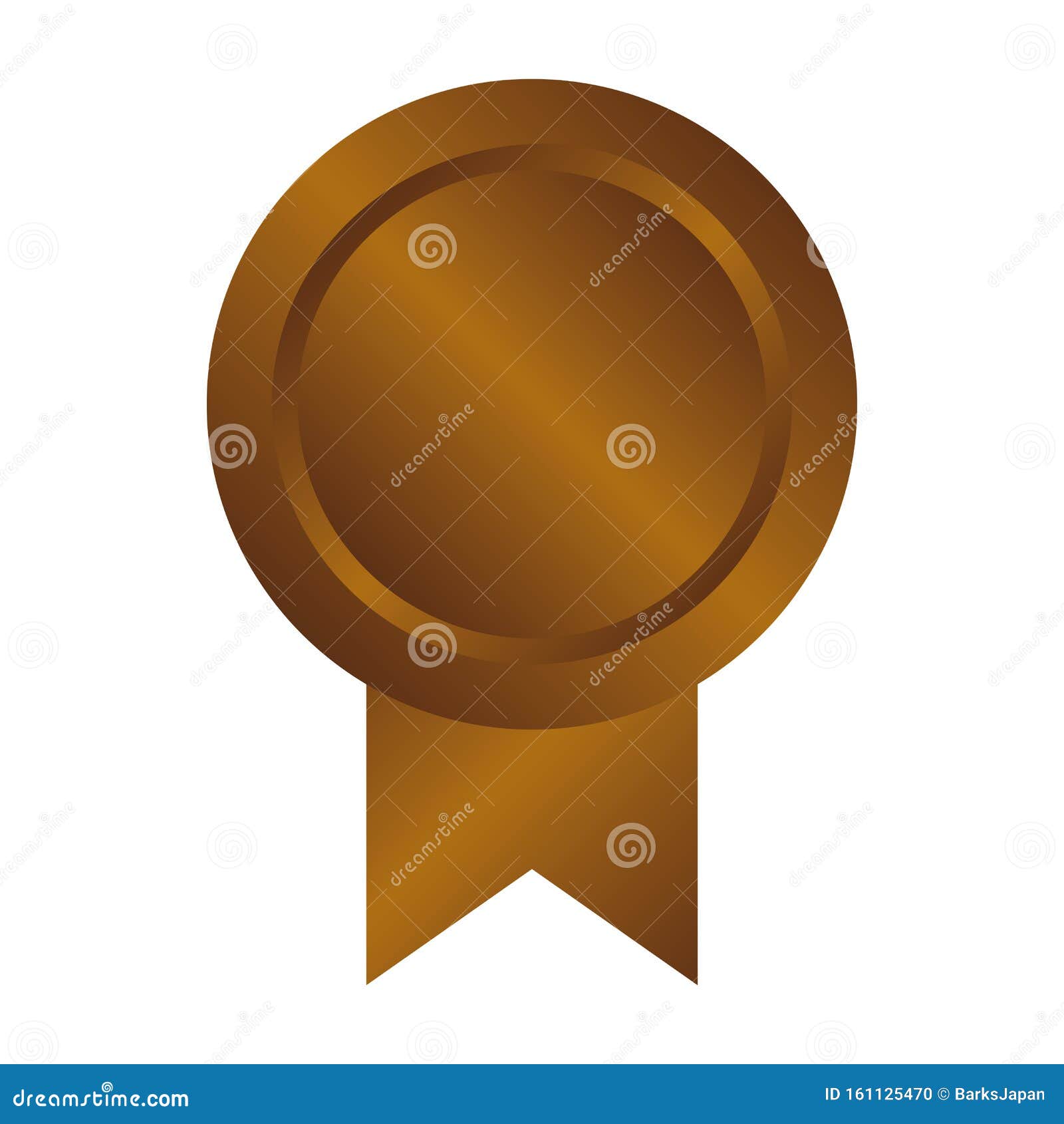 Bronze-Medaille-Icon-Abbildung Vektor Abbildung - Illustration von ...