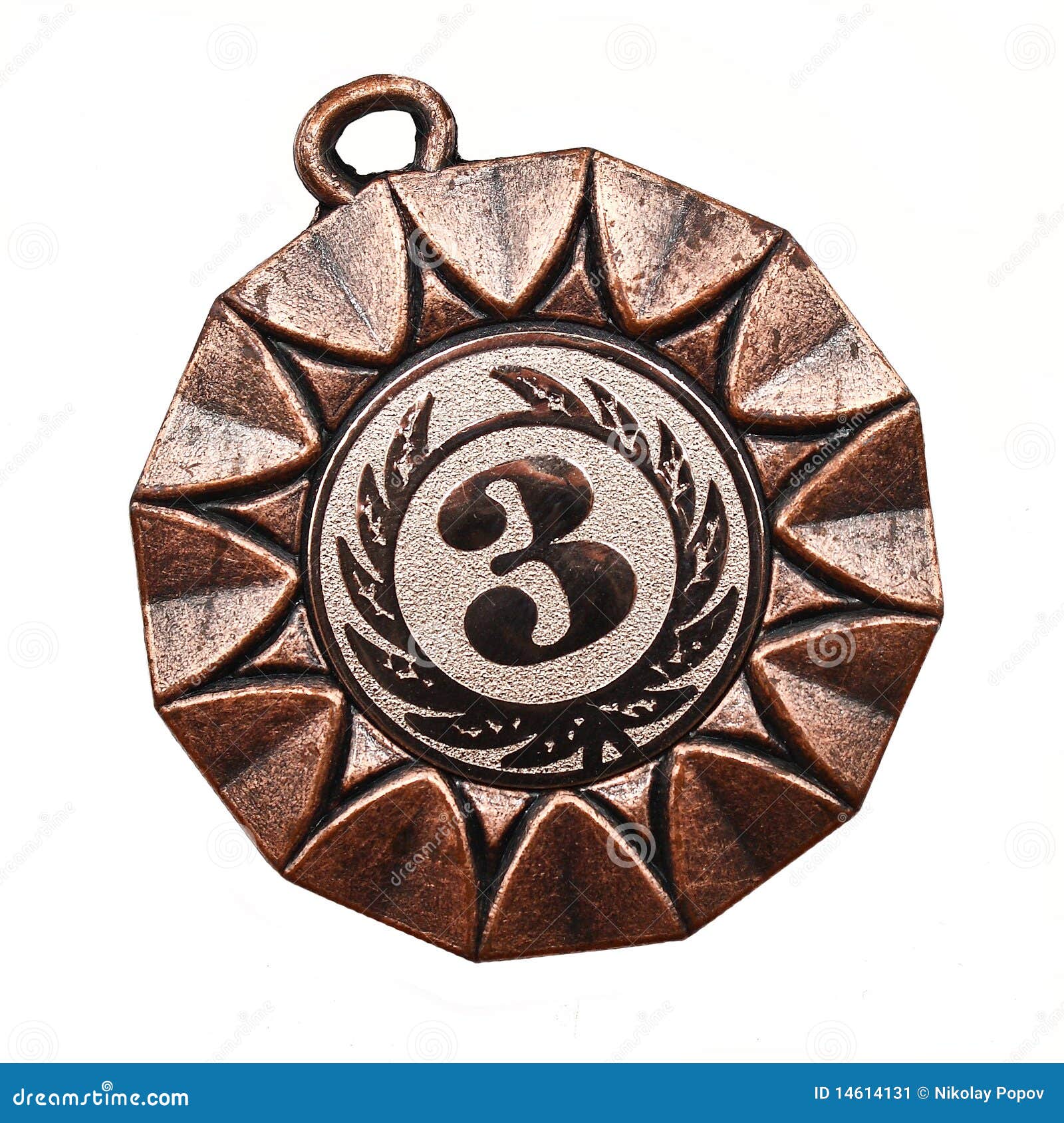 Bronze medal stock image. Image of sign, sports, star - 14614131