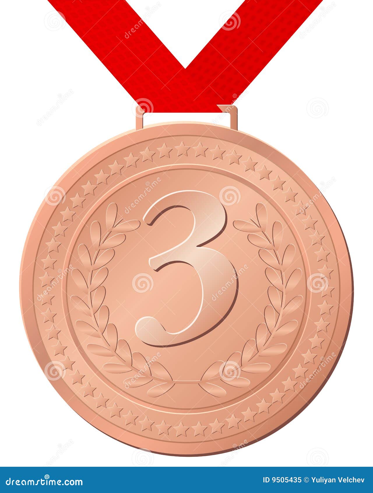 Bronze Medal Cartoon Vector | CartoonDealer.com #48095673