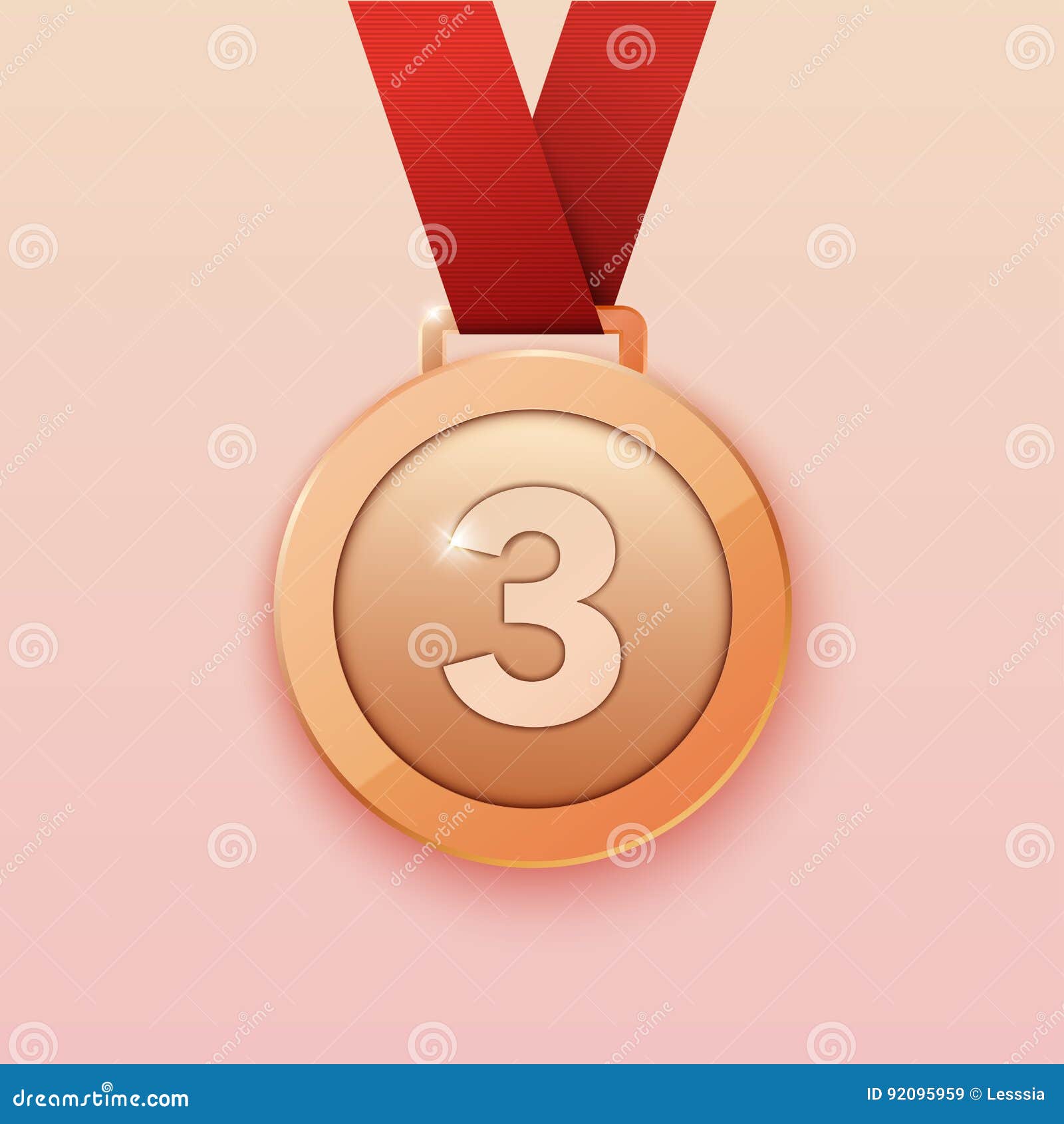 Third Prize Medal Royalty-Free Stock Photography | CartoonDealer.com ...