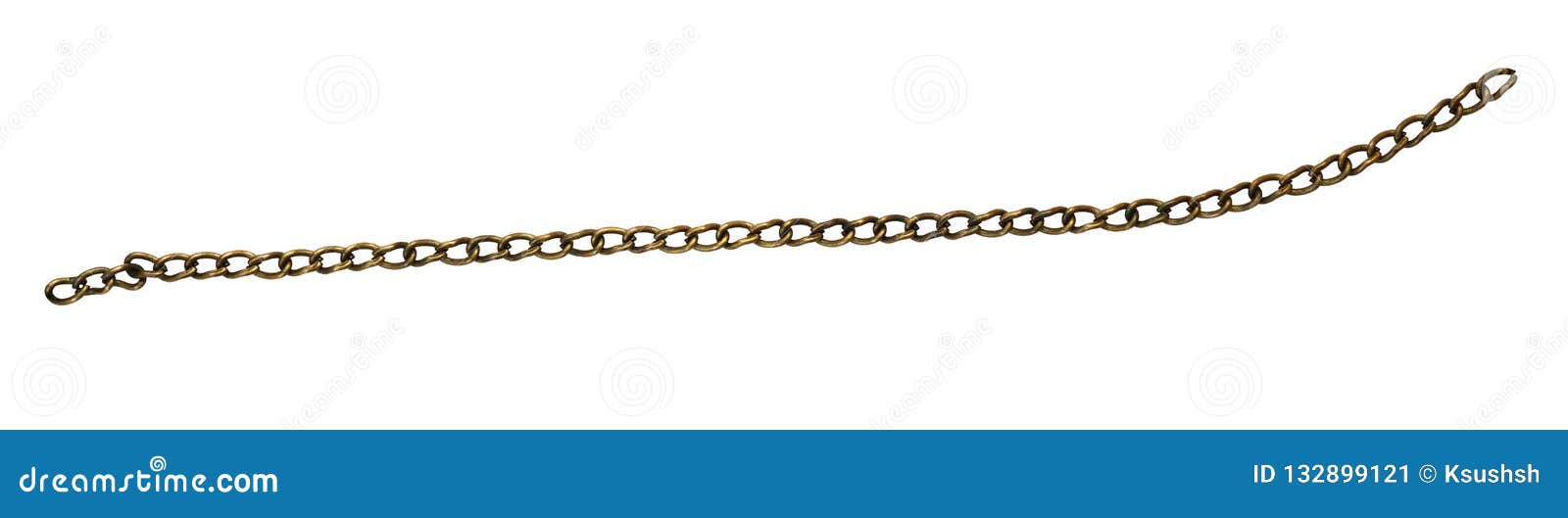 Bronze metal chain stock image. Image of connection - 132899121