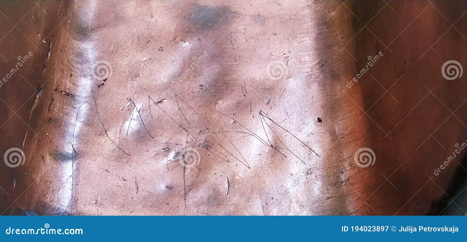 Bronze Metal Surface. Uneven Metal Texture with Scratches, Gouges and ...