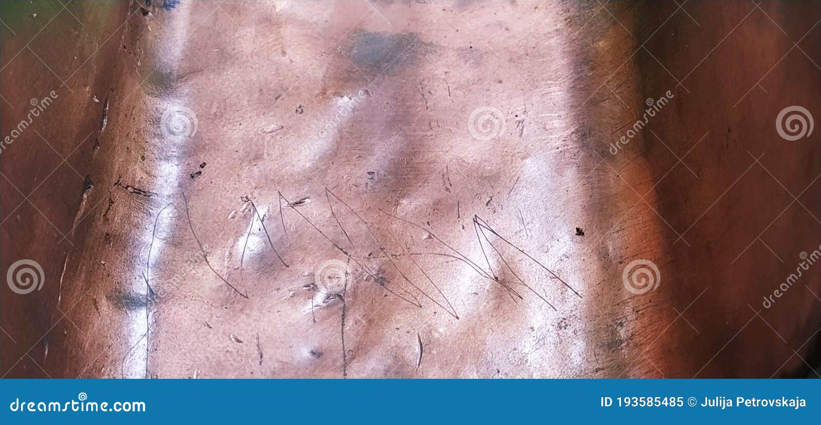 Bronze Metal Surface. Uneven Metal Texture with Scratches, Gouges and ...