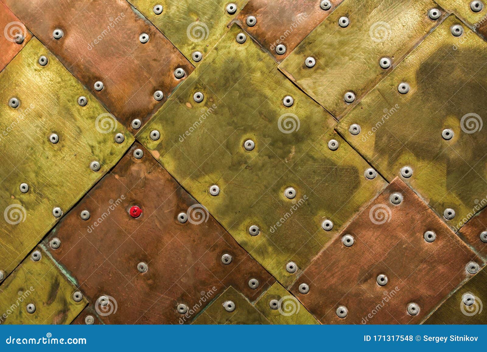 Bronze Metal Texture with High Details Rivet Stock Photo - Image of ...