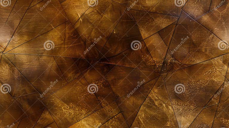 Bronze Metallic Seamless Background with Triangles Stock Image - Image ...
