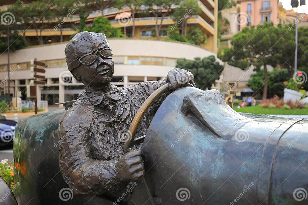 Monument of William Grover in Bugatti 35B in Monaco Editorial Image ...