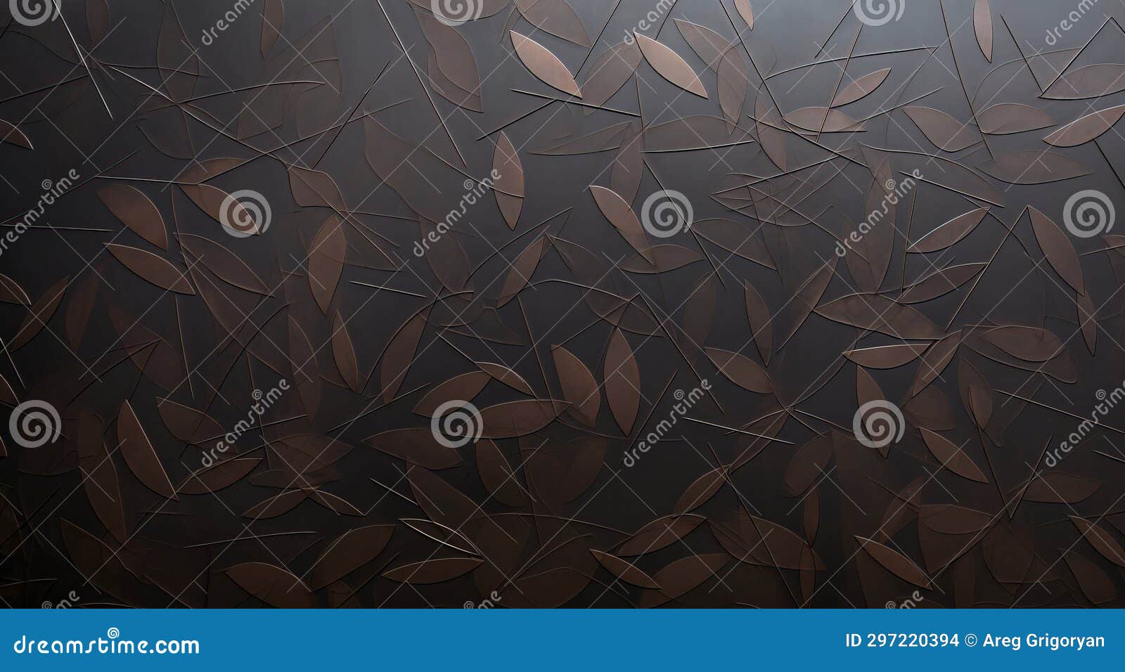 Bronze Panel from Patinated Geometric Tiles Stock Illustration ...