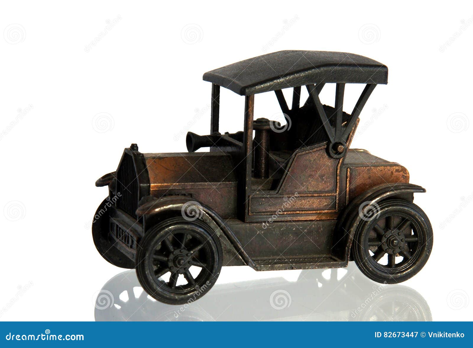 Bronze retro car model stock image. Image of metal, memories - 82673447