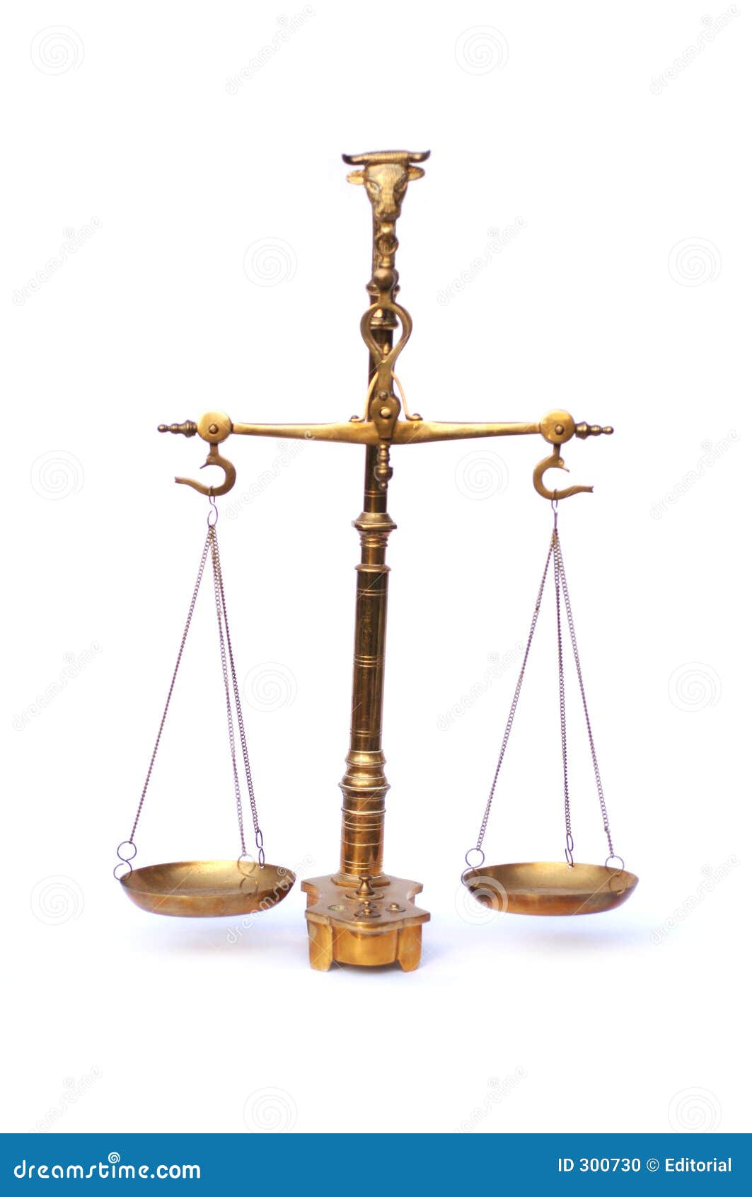 Bronze Scale Balance stock photo. Image of bronze, isolated - 300730