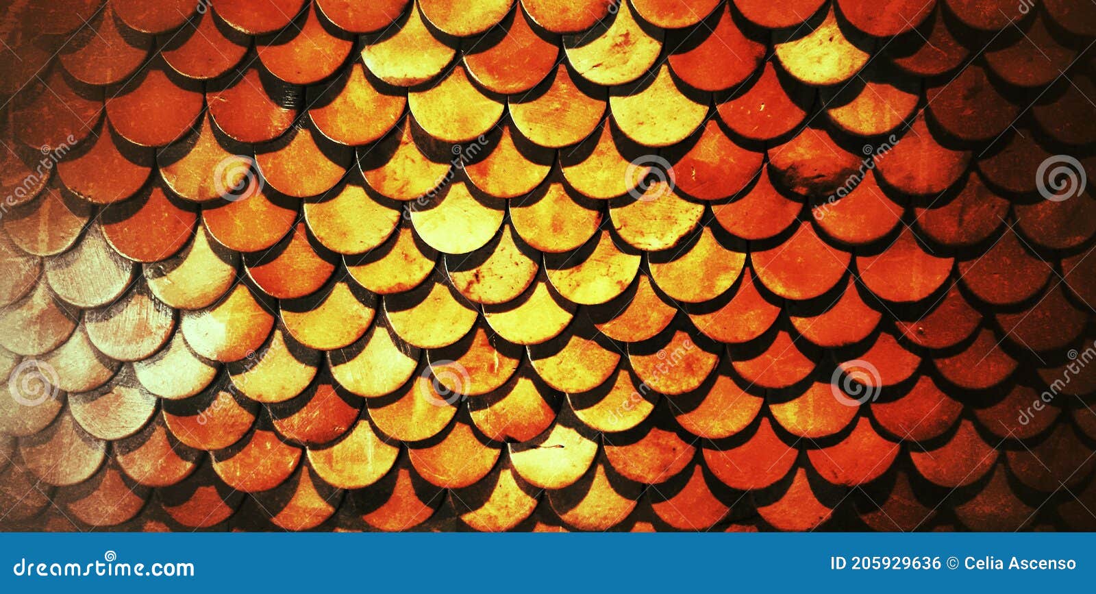 Bronze Scales Armor Texture Pattern Stock Photo - Image of leaf, line ...