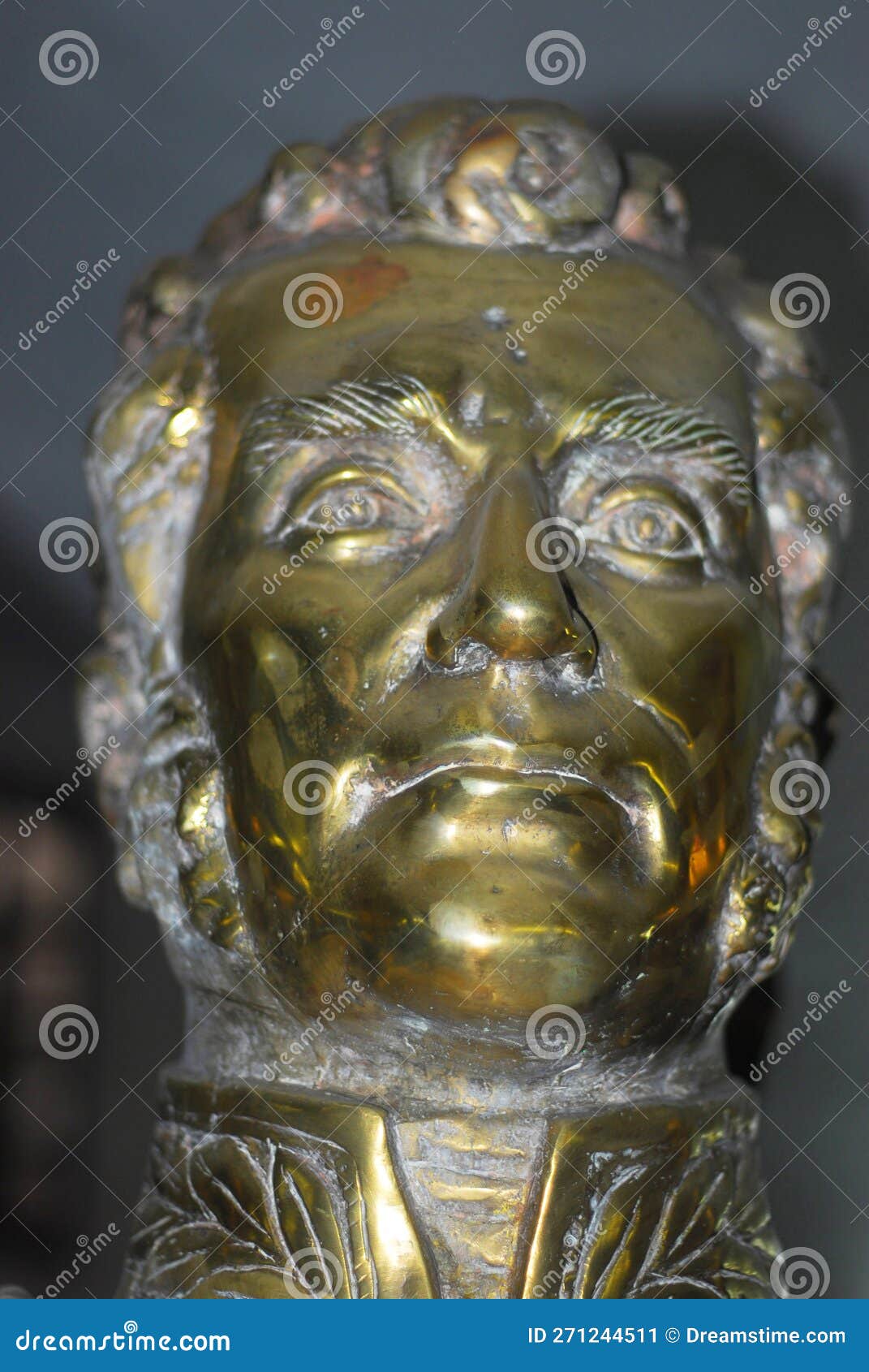 Bronze Sculpture Face of General Jose De San Martin Proser Editorial ...