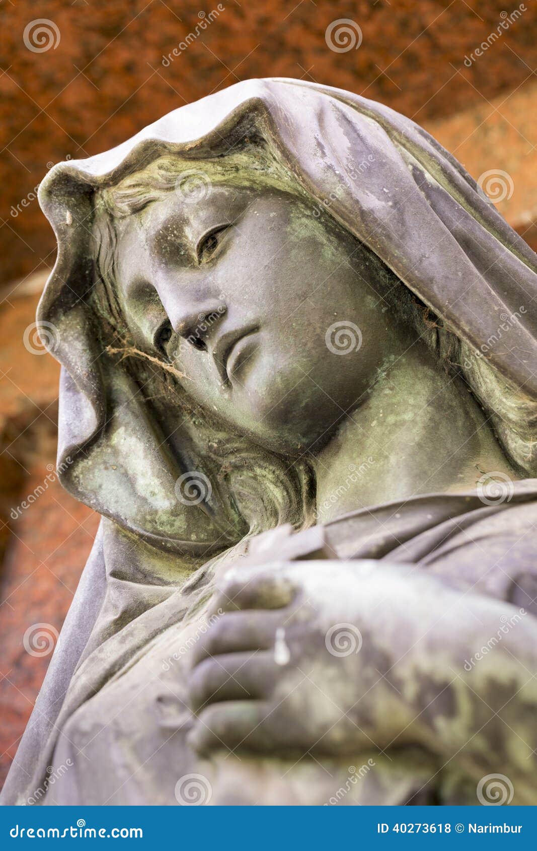 Bronze sculpture of maria stock photo. Image of portrait - 40273618