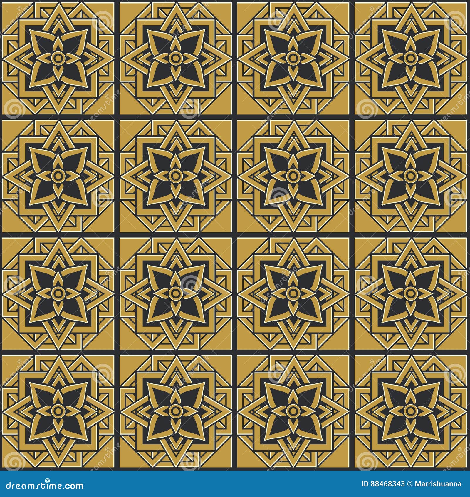 Bronze seamless pattern stock vector. Illustration of element - 88468343