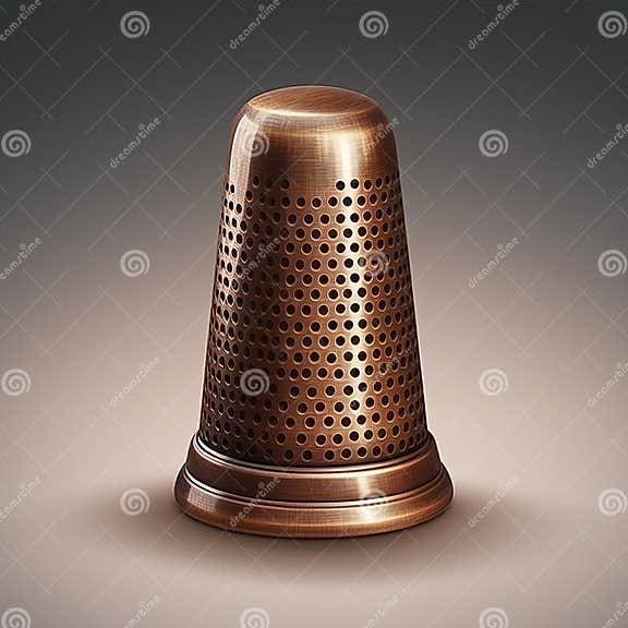 Bronze Sewing Thimble: Craftsmanship Symbol Stock Illustration ...