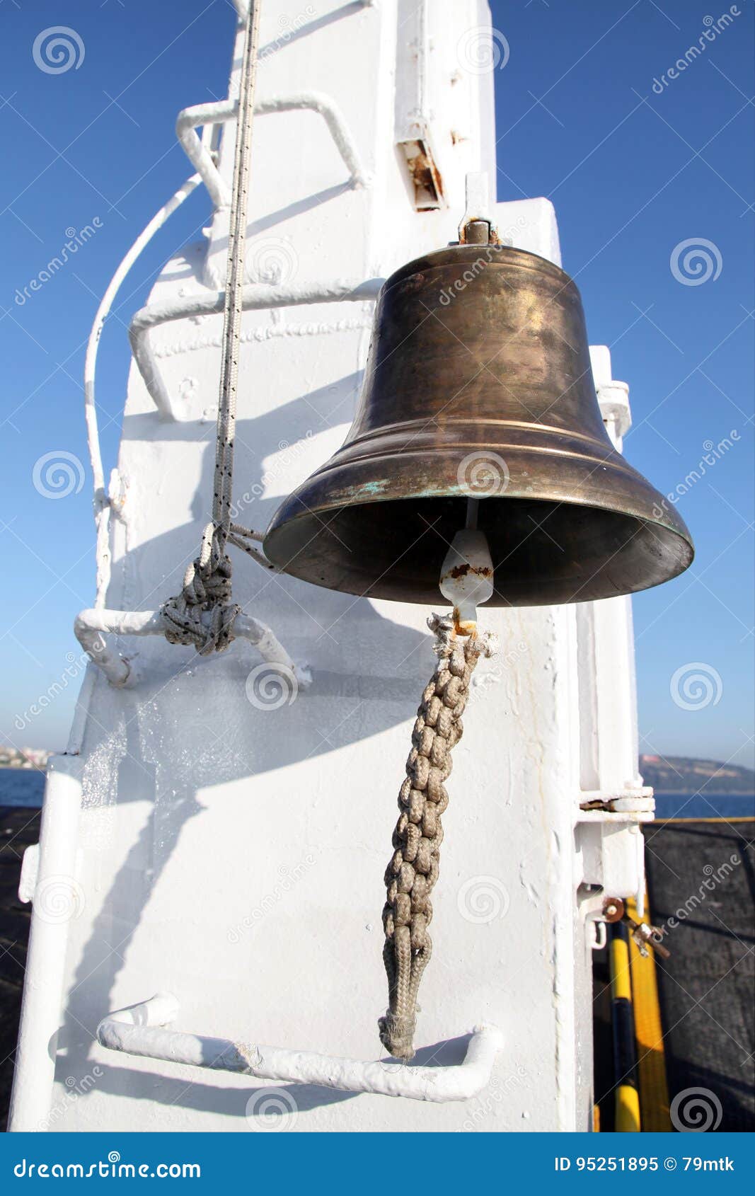 Bronze ship bell stock image. Image of marine, brass - 95251895
