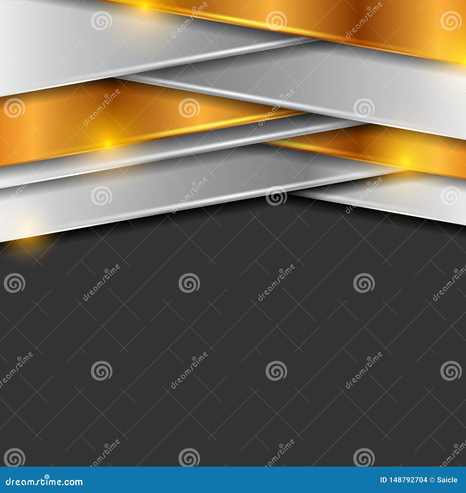 Bronze and Silver Abstract Tech Background Stock Vector - Illustration ...