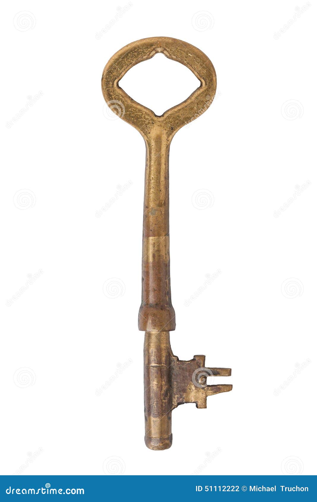Bronze Skeleton Key stock photo. Image of antique, brass - 51112222