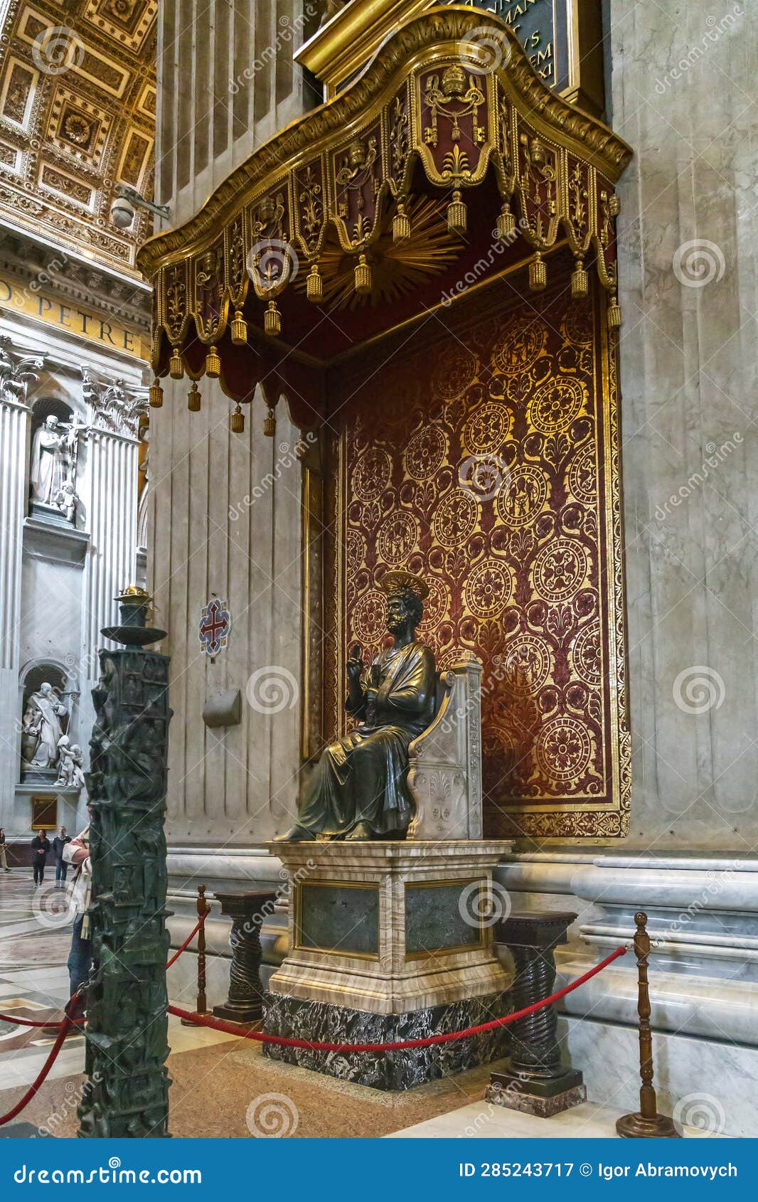 Bronze Statue of the Apostle Peter in St. Peter S Basilica in the ...